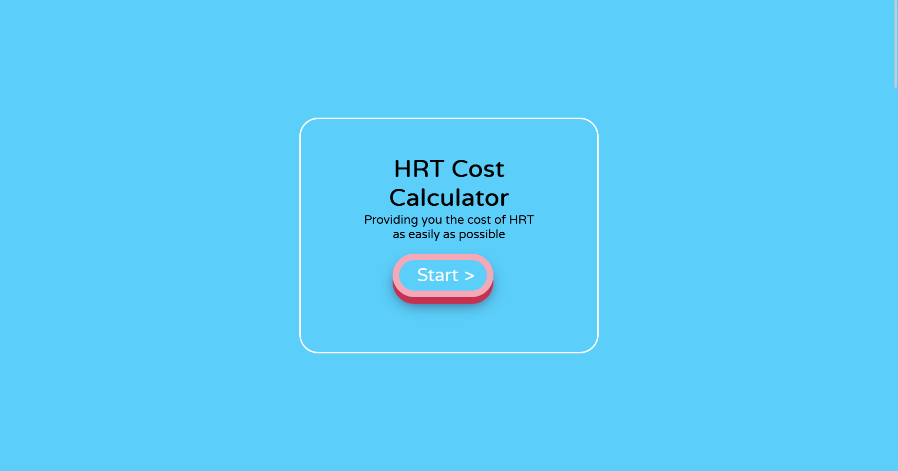 HRT Cost Calculator WIP